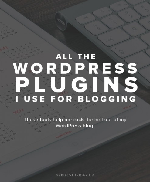 All the WordPress Plugins I Use for Blogging • Nose Graze